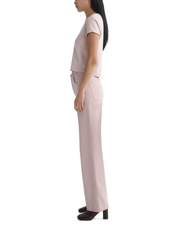 AGOLDE Adine Cotton Shrunken Tee - Wallflower