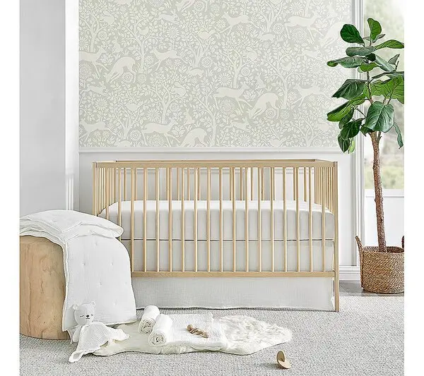 LEVTEX BABY Cloud Muslin 5-piece Nursery Crib B Edding Set - One-color