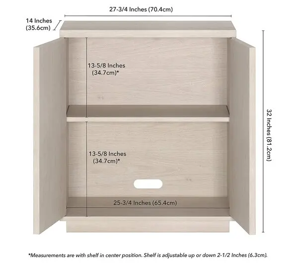 HUDSON&CANAL Alston 28' Wide Rectangular Accent Cabinet