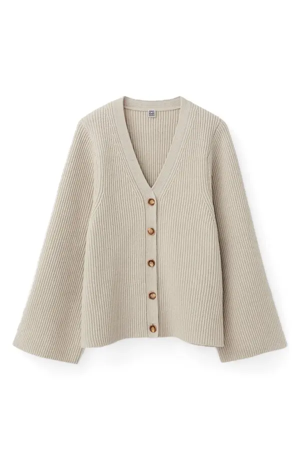 TOTEME V-neck Rib Cardigan