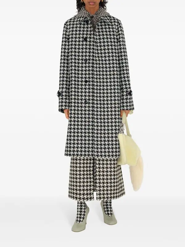 Burberry Houndstooth Twill Car Coat