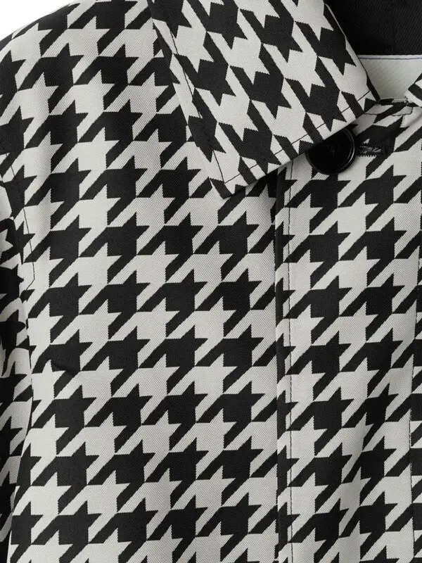 Burberry Houndstooth Twill Car Coat
