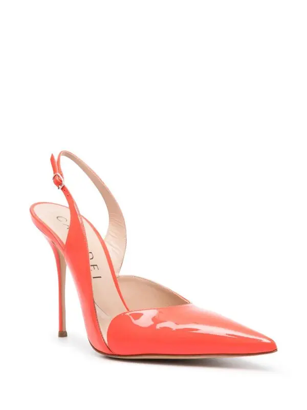 Casadei Patent-leather Slingback Pumps - Red