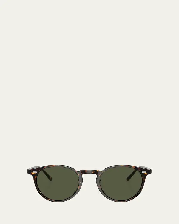 Oliver Spencer Round Sunglasses - Tortoise