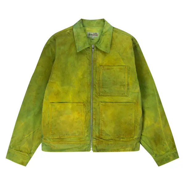 StÜssy Wonderland Hand-dyed Work Jacket - Green