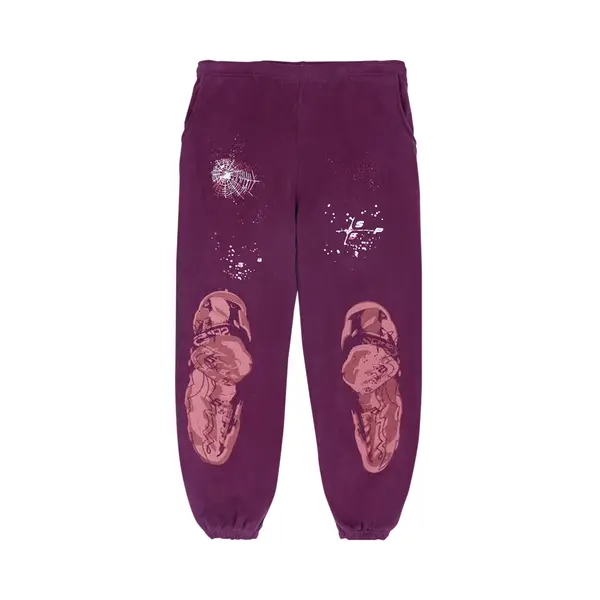 SP5DER Nocturnal Highway Sweatpants - Purple