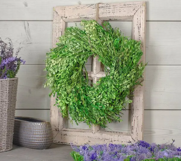 NORTHLIGHT Green Foliage Artificial Spring Wrea Th