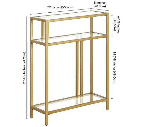 HUDSON&CANAL Hudson & Canal Cortland 22' Console Table