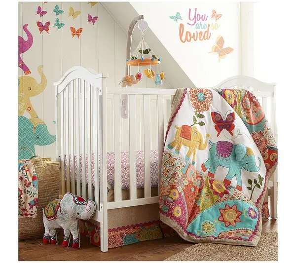 LEVTEX BABY Zahara 5-piece Crib Bedding Set - One-color