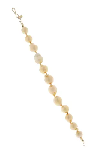 WHITE/SPACE Beatrice 14k Gold Baroque Pearl Bracelet