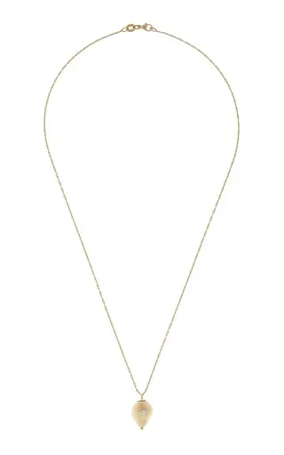 WHITE/SPACE Kenna 14k Gold Pearl, Diamond Pendant Necklace