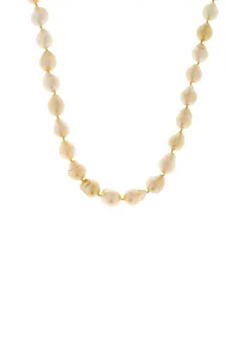 WHITE/SPACE Beatrice 14k Gold Baroque Pearl Necklace