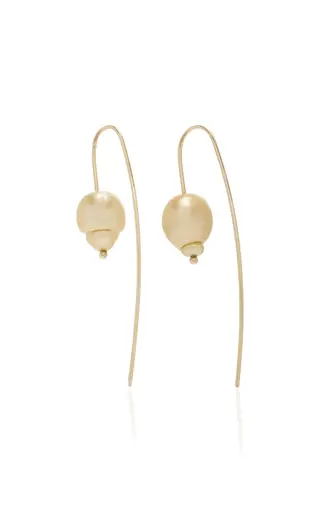 WHITE/SPACE Nova 14k Gold Baroque Pearl Earrings