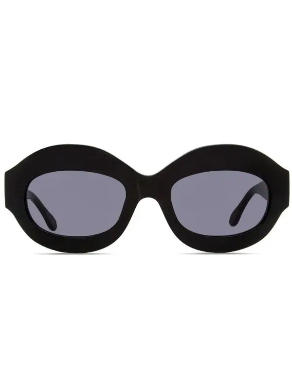Marni Ik Kil Cenote Oval-frame Sunglasses - Black