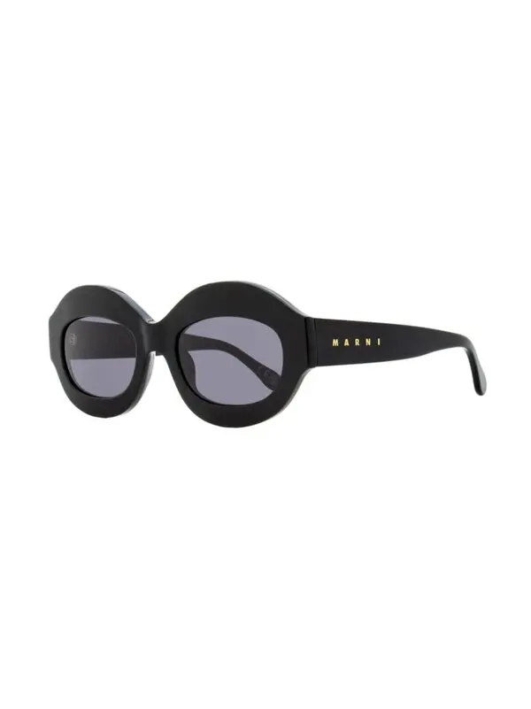 Marni Ik Kil Cenote Oval-frame Sunglasses - Black