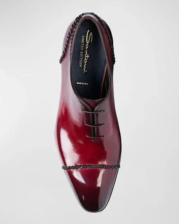 Santoni Limited Edition Pierce Leather Oxfords