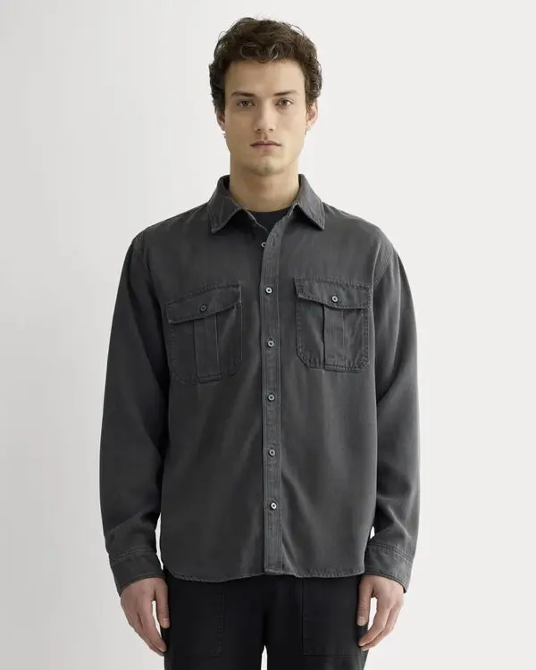 Everlane Utility Shirt Jacket, Buttersoft Size - Graphite