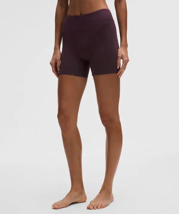 Lululemon Underease Super-high-rise Shortie Underwear - Black Plum/faint Lavender