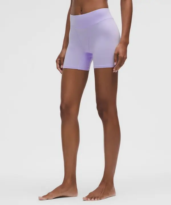 Lululemon Underease Super-high-rise Shortie Underwear - Lavender Frost/pink Organza