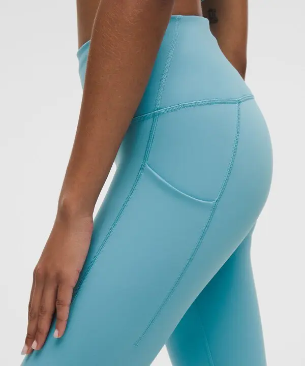 Lululemon Wunder Train High-rise Tight With Pockets 28 - Washed Blue