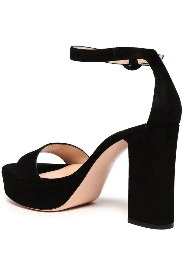 GIANVITO ROSSI Suede Platform Sandals
