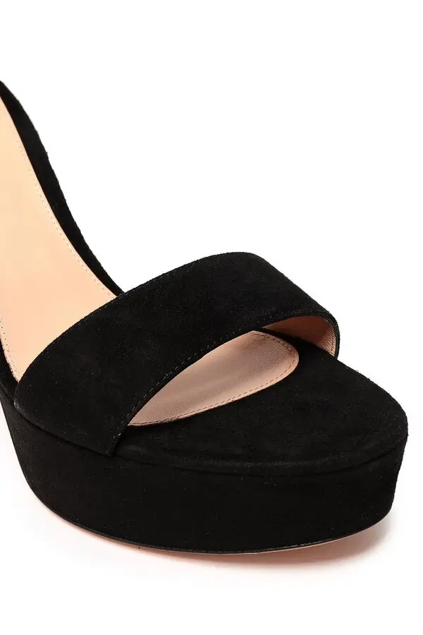 GIANVITO ROSSI Suede Platform Sandals