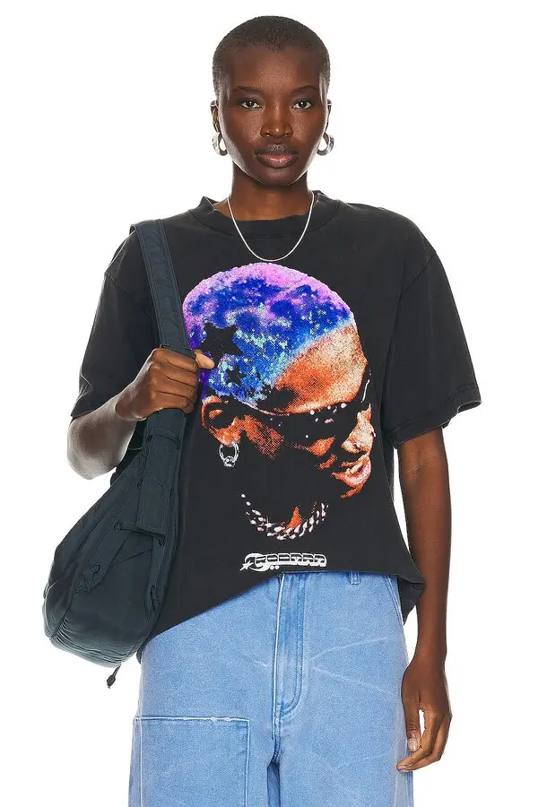STADIUM LA Rodman Purple Stars Tee