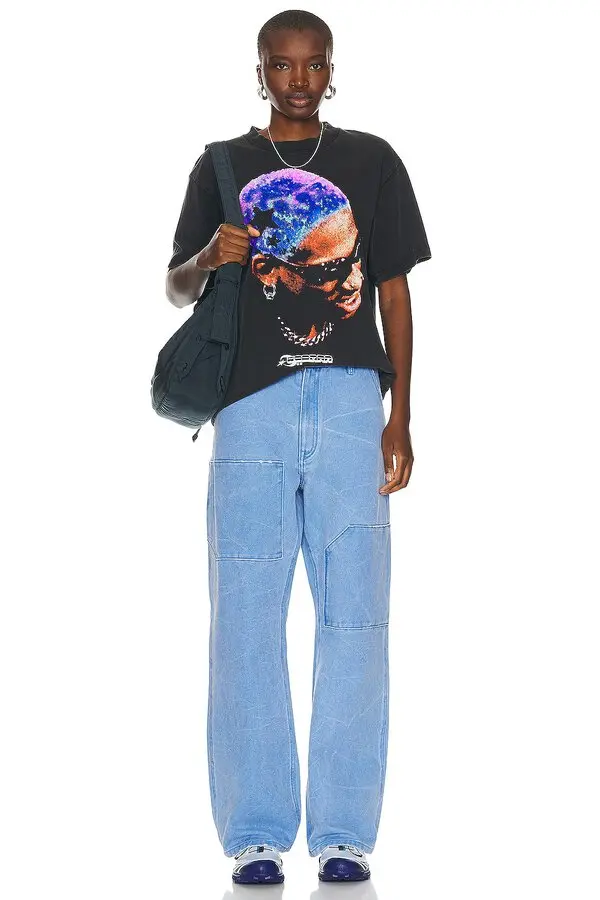 STADIUM LA Rodman Purple Stars Tee