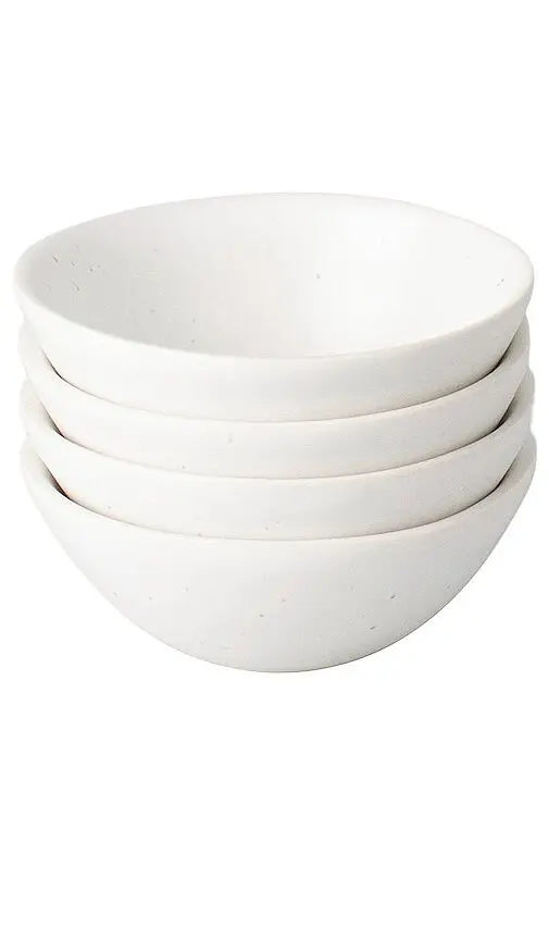 FABLE The Little Bowls Set Of 4 In White - Speckled White