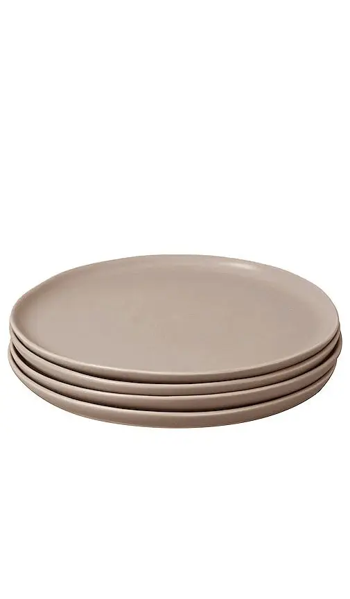 FABLE The Dinner Plates Set Of 4 In Taupe - Desert Taupe