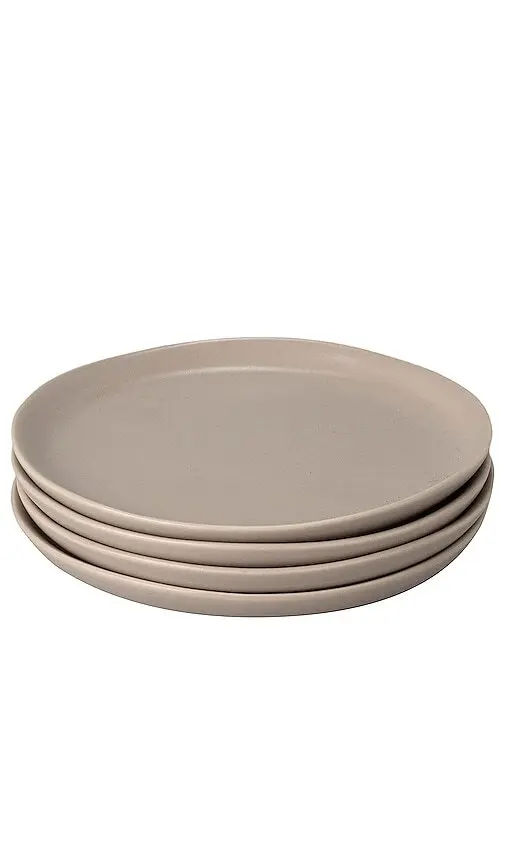 FABLE The Dessert Plates Set Of 4 In Taupe - Desert Taupe