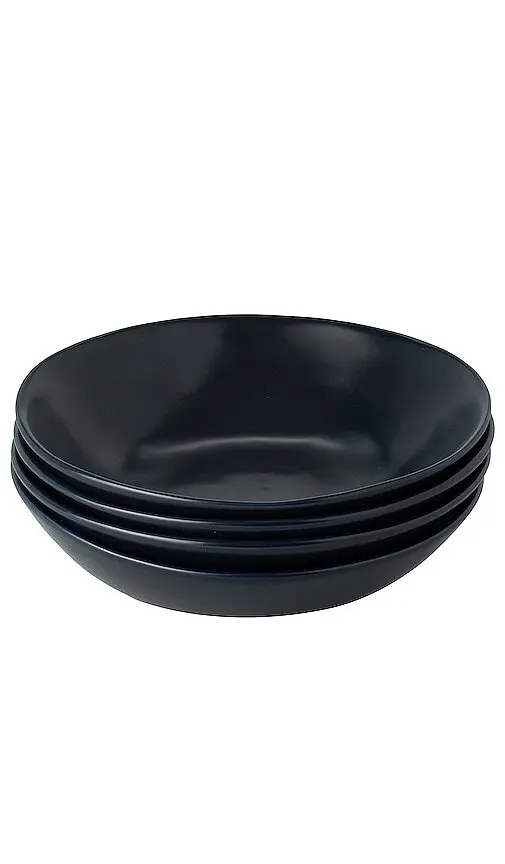 FABLE The Pasta Bowls Set Of 4 In Navy - Midnight Blue
