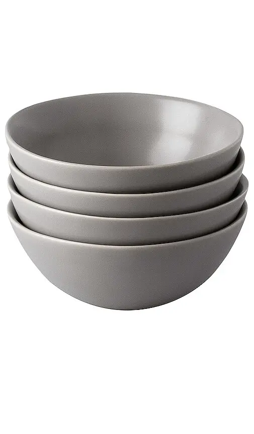 FABLE The Breakfast Bowls Set Of 4 In Grey - Dove Grey