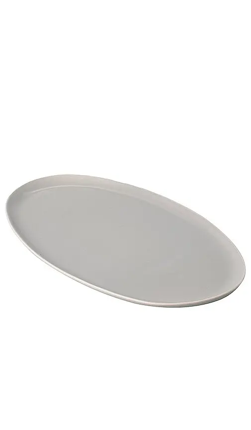 FABLE The Oval Serving Platter In Grey - Dove Grey