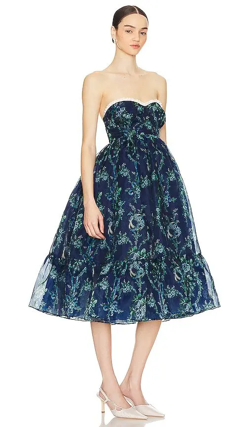 selkie blue dress PAULA RYAN Arched Front Dress - Greek Blue Microjersey | S | Greek Blue main image 1