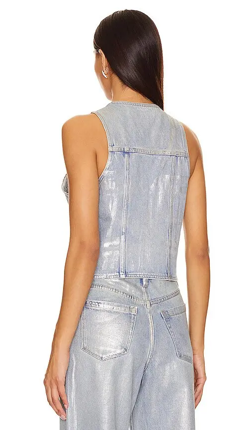 Blanknyc Metallic Denim Vest