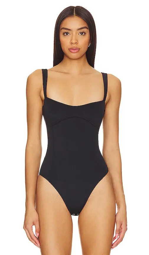 Good American Sculpting Tank Bodysuit - Black001