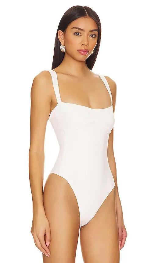 Good American Sculpting Tank Bodysuit - White001