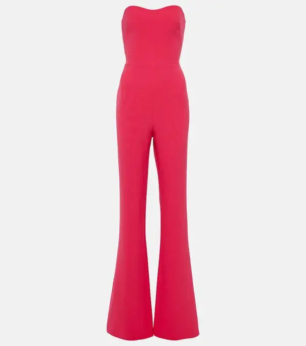Safiyaa Immie Strapless Jumpsuit - Red