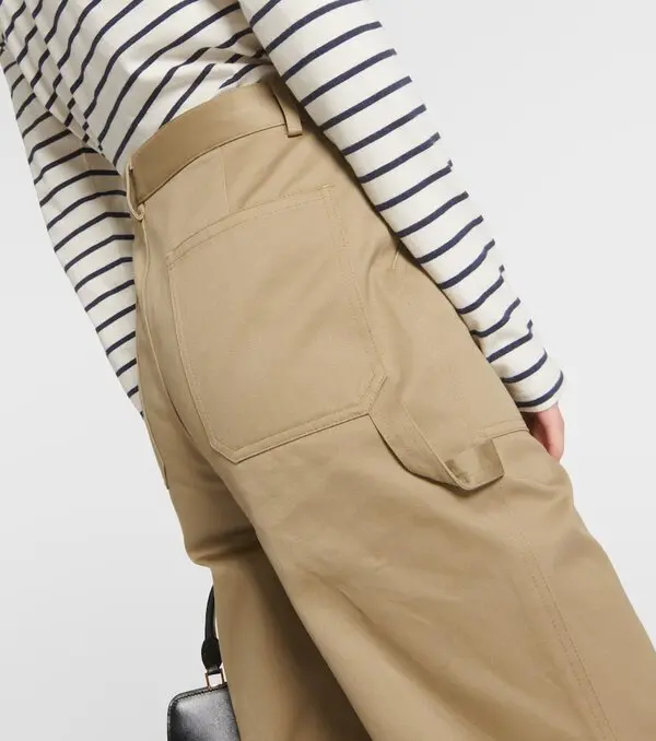 NILI LOTAN Quentin High-rise Flared Pants - Beige
