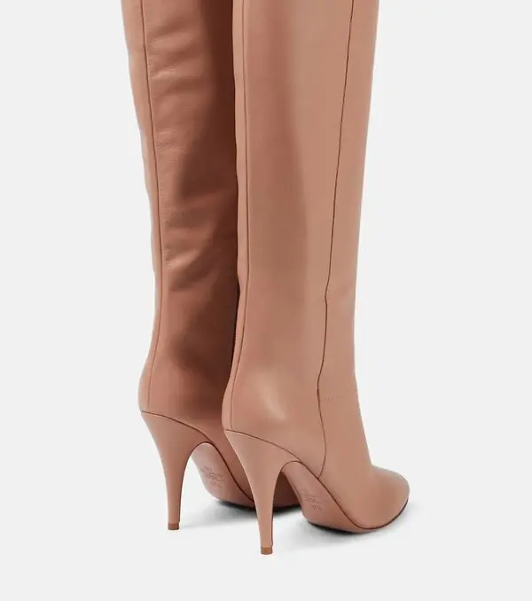 Valentino Garavani Vlogo Signature 105 Leather Over-the-knee Boots