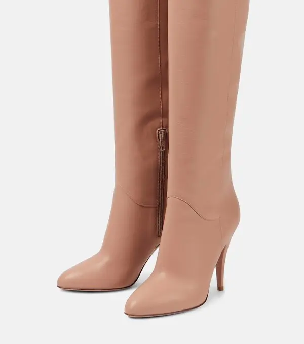 Valentino Garavani Vlogo Signature 105 Leather Over-the-knee Boots