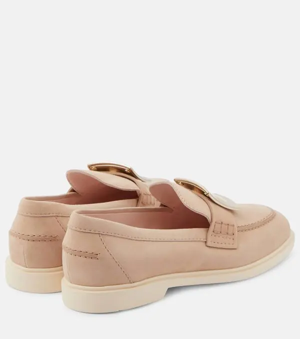 ROGER VIVIER Summer Suede Loafers - Neutrals