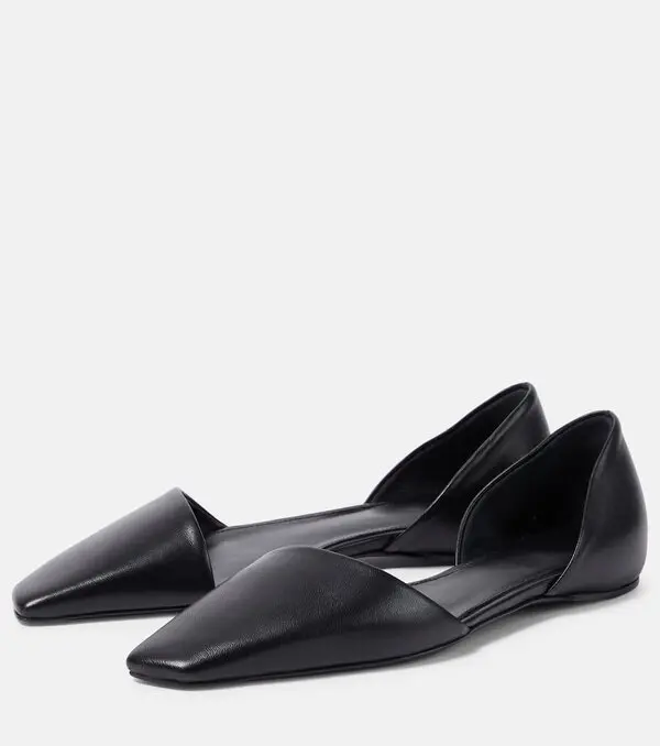 TOTEME The Asymmetric D'orsay Leather Flats