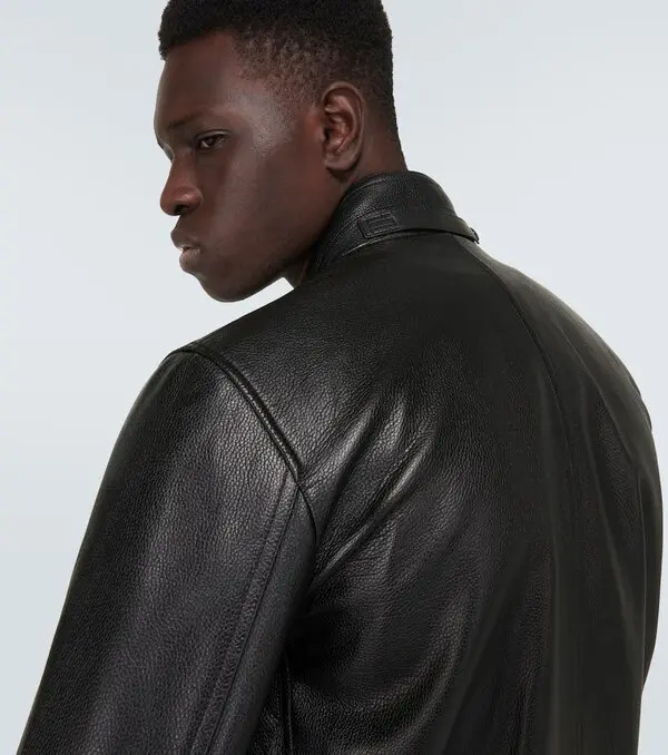 TOM FORD Leather Bomber Jacket