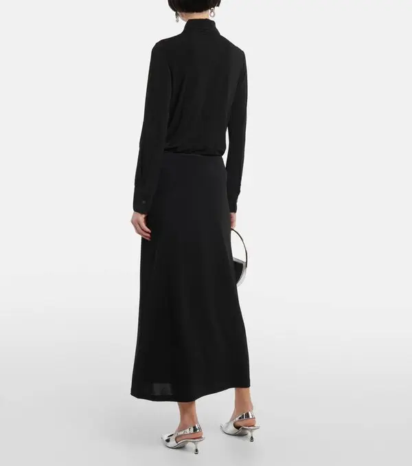 Vince Jersey Midi Skirt
