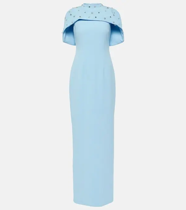 Safiyaa Embellished Cape Gown