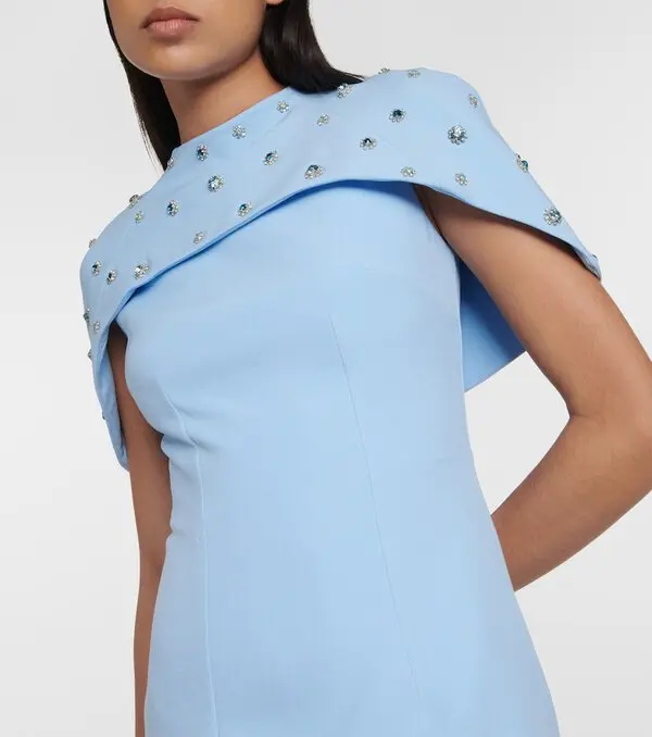 Safiyaa Embellished Cape Gown