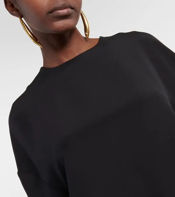 FFORME Ana Silk Cady Blouse - Black