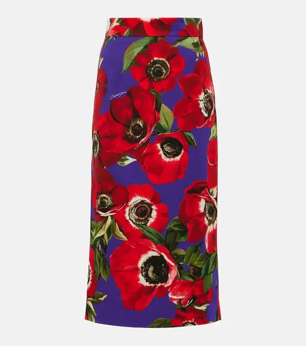 Dolce & Gabbana Floral Pencil Skirt